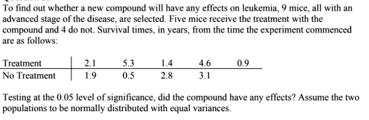 SOLVED: Please solve with Excel and share formulas and steps. Step by step. To find out whether ...
