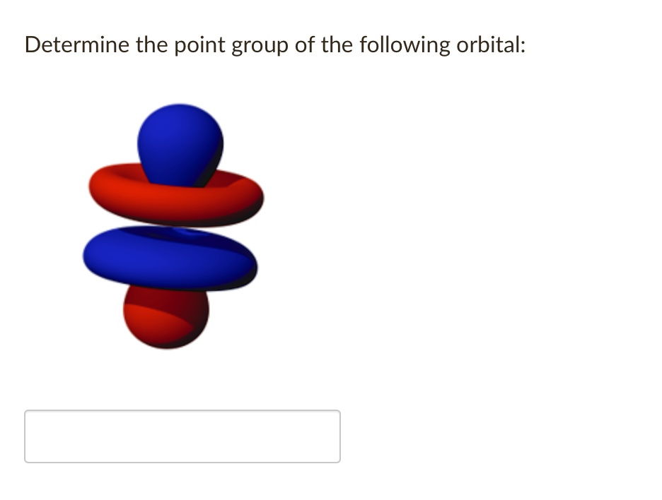 SOLVED: Determine the point group of the following orbital: