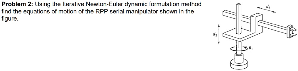 Solved Problem 2 Using The Iterative Newton Euler Dynamic Formulation Method Find The 4468