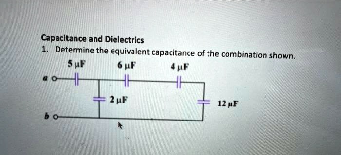 Solved Capacitance And Dielectrics Determine The Equivalent Capacitance Of The Combination