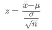 SOLVED: z=(x̅-μ)/((σ)/(√(n)))