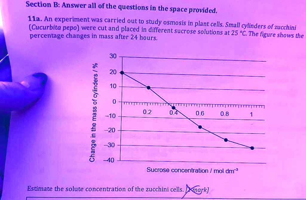 Section B: Answer all of the questions in the space provided. 11a. An ...