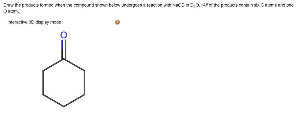SOLVED: Draw the products formed when the compound shown below ...