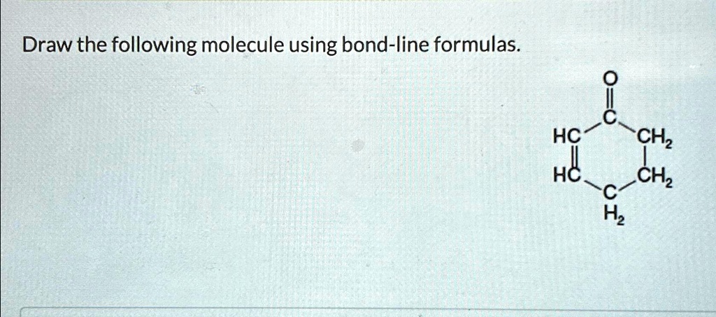 Draw the following molecule using bond-line formulas.