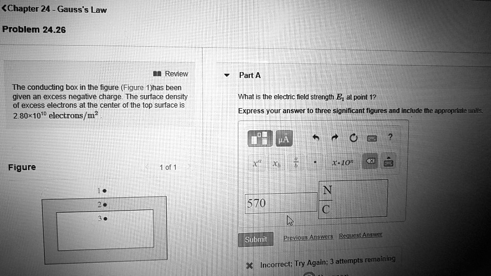 chapter 24 gauss law problem 2426 reviewt the conducting box in the ...