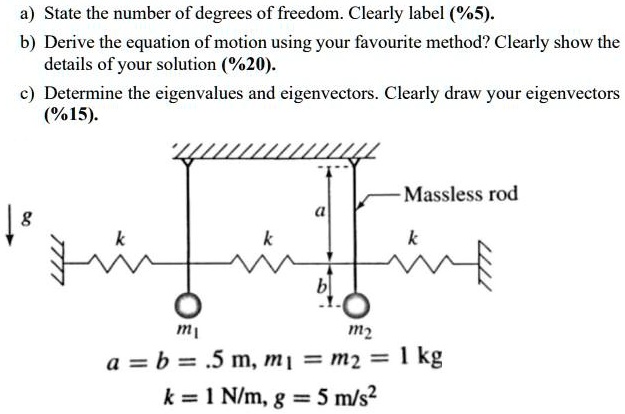 SOLVED: State the number of degrees of freedom. Clearly label (%5). b ...
