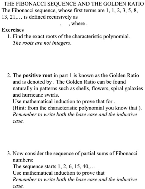the fibonacci sequence and the golden ratio the fibonacci sequence ...