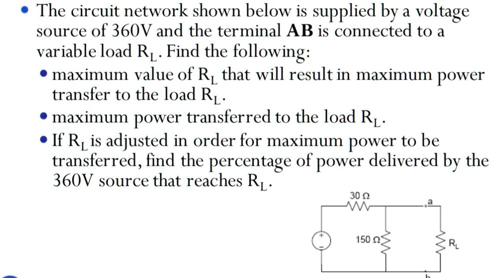The circuit network shown below is supplied by a voltage source of 360V and the terminal AB is ...