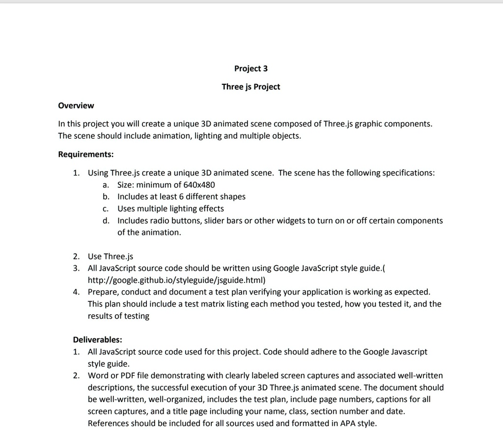Video Solution Please Help Me Thank You Project 3 Three Js Project Overview In This Project