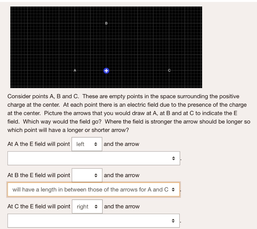 SOLVED: Consider points A B and C These are empty points in the space ...
