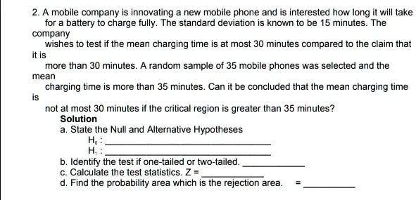 a mobile company is innovating new mobile phone and interested how long ... a mobile company is innovating new mobile phone and interested how long ...