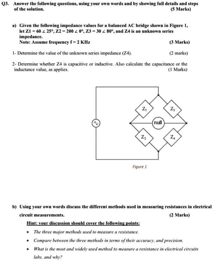 SOLVED: Q3. Answer the following questions, using your own words and by showing full details and ...