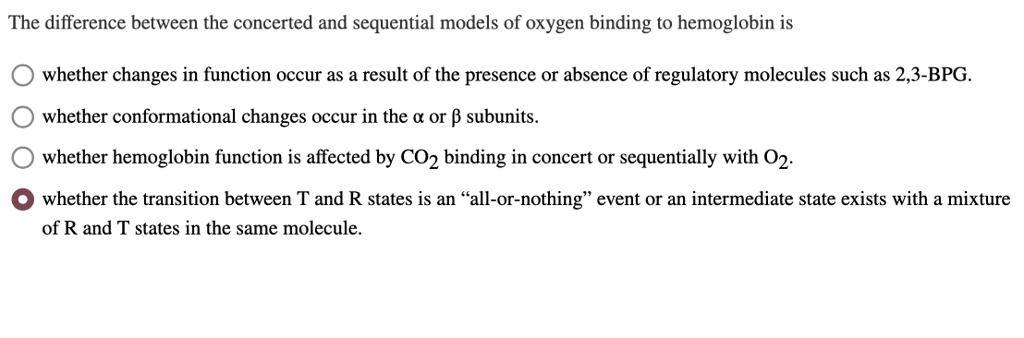 SOLVED: The difference between the concerted and sequential models of ...