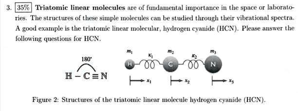 SOLVED: Consider only the longitudinal vibrations and write down the ...