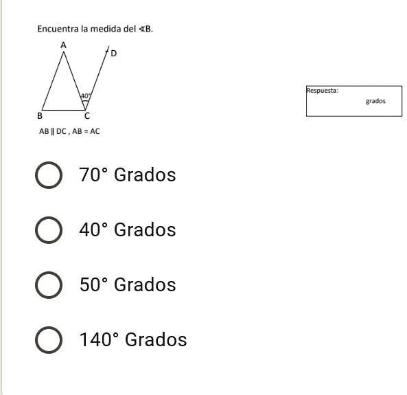 SOLVED: Ashiudaaaaaaaaa ;c Encuentra la medida del