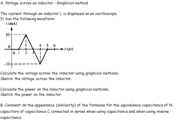 Avoltage Across An Inductor Graphical Method The Current Through An
