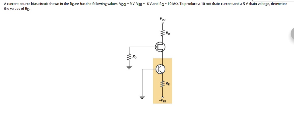 A current-source bias circuit shown in the figure has the following ...