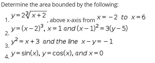 SOLVED: Determine the area bounded by the following: y=28x+2 above X ...