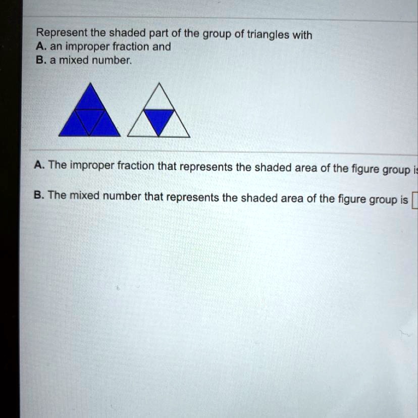 'Need help please with this question Represent the shaded part of the ...