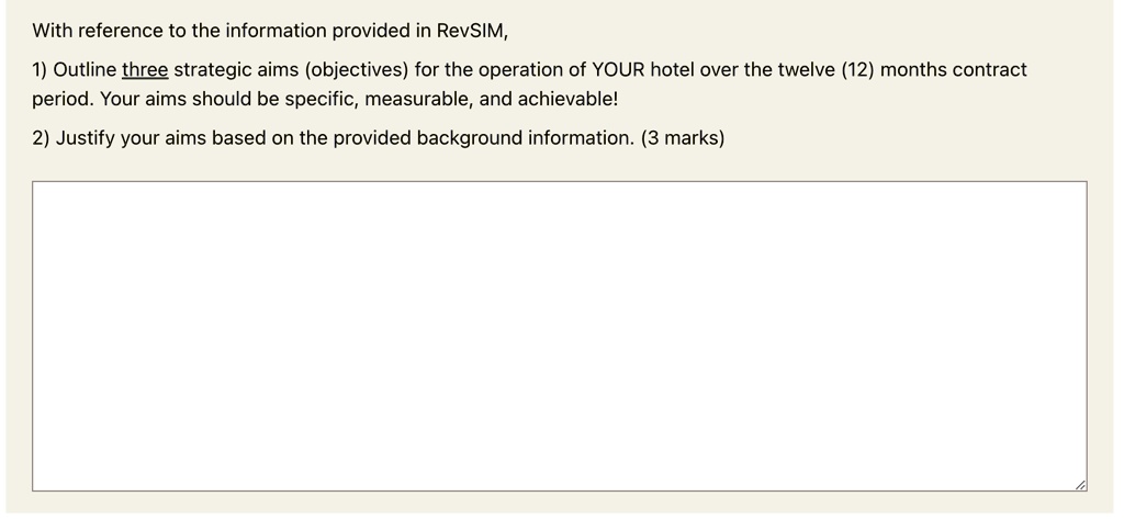 With reference to the information provided in RevSIM, 1) Outline three ...