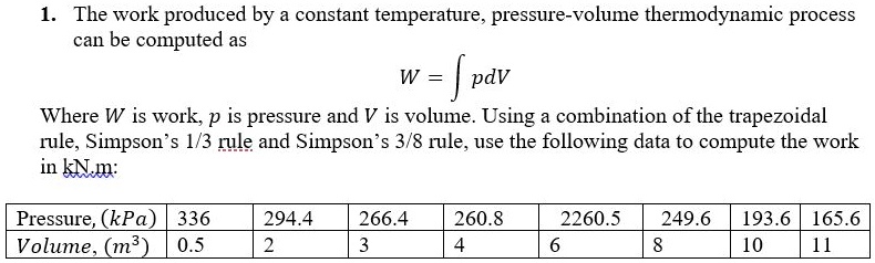 the work produced by a constant temperature pressure volume ...