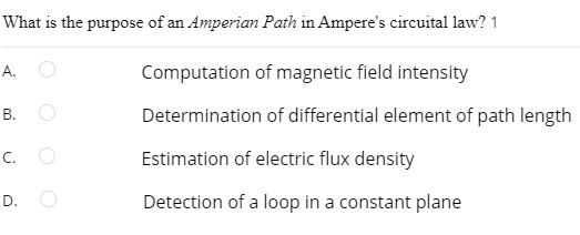 SOLVED: What is the purpose of an Amperian Path in Ampere's circuital ...