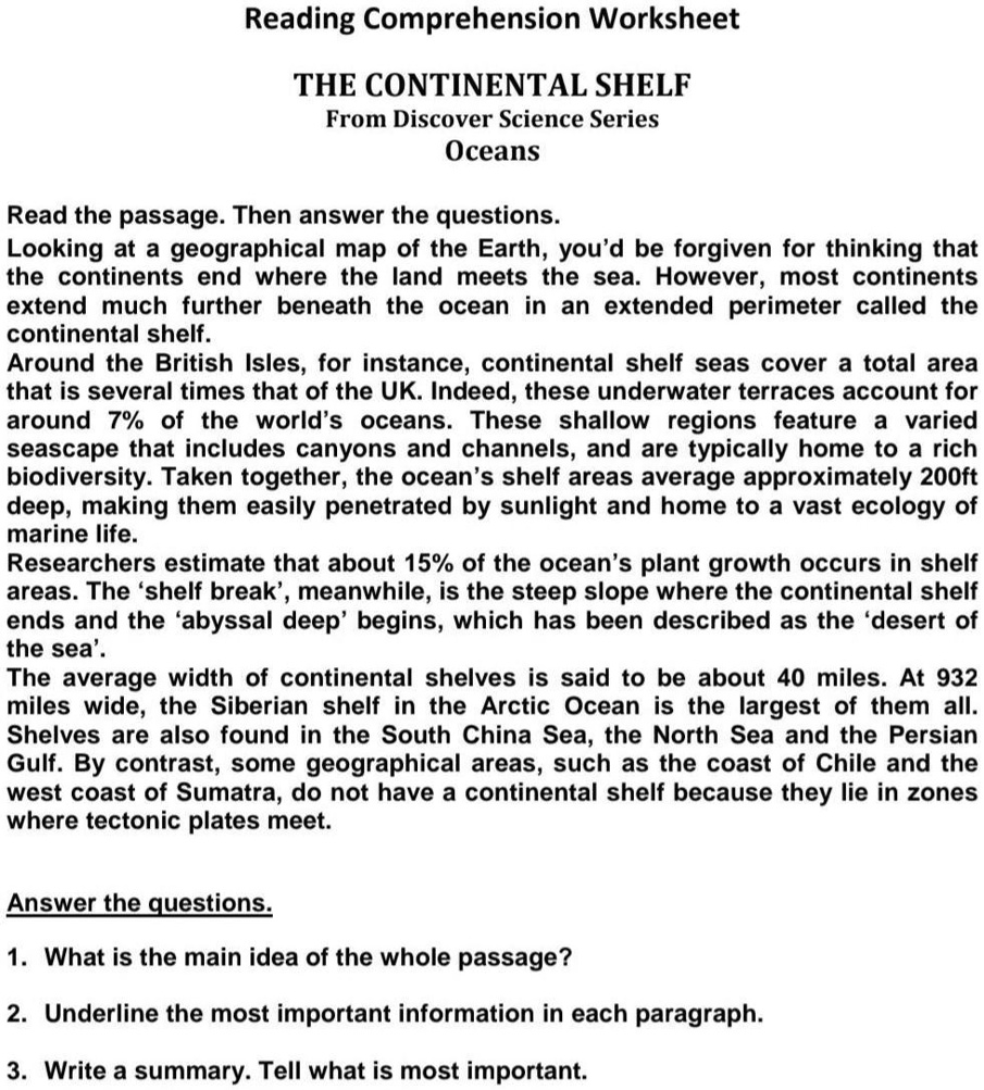 SOLVED: Please answer me, guys, immediately. Reading Comprehension ...