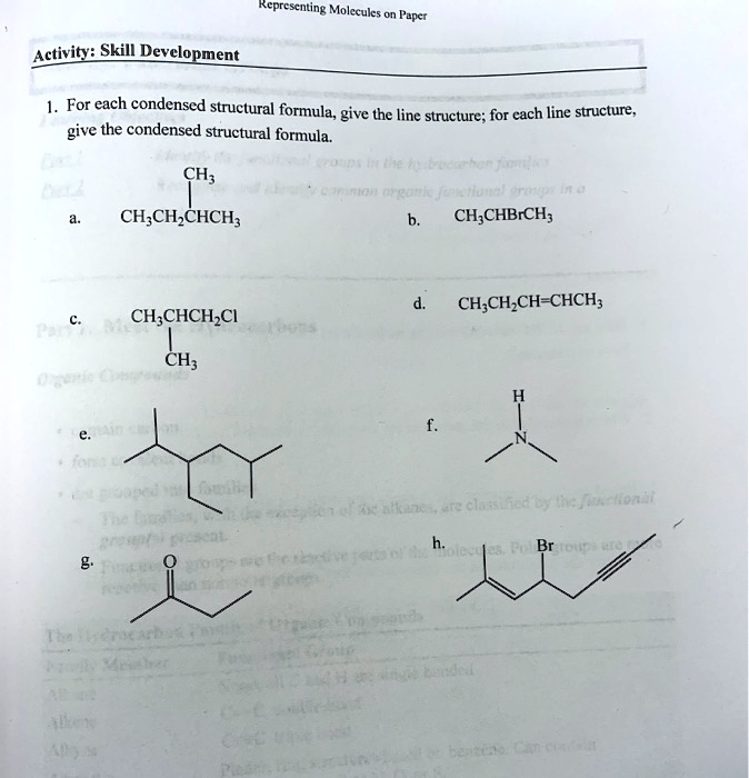 SOLVED: Reconstructing Molecules Dupet Activity Skill Development For ...