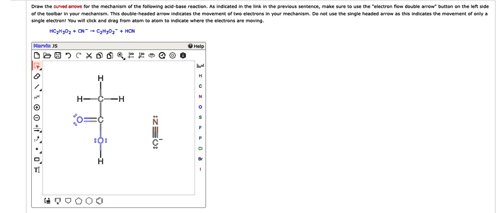 SOLVED: Draw the curved arrows for the mechanism of the following acid ...