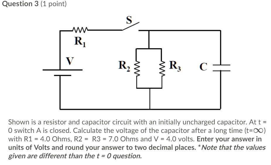 SOLVED: Question 3 (1 point) S R R, R; Shown is a resistor and ...