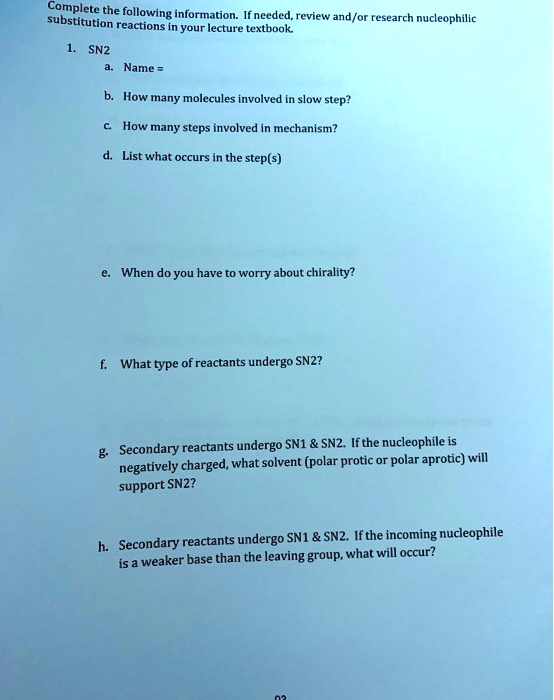 SOLVED: Complete ? the following information: Ifneeded review and or ...