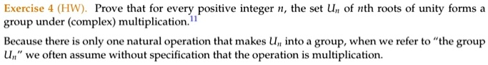 SOLVED: Exercise (HW) Prove that for every positive integer ", the set ...