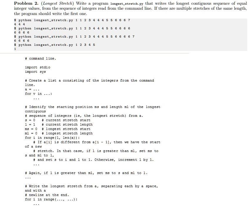 Solved Python Only Integer Values From The Sequence Of Integers Read From The Command Line