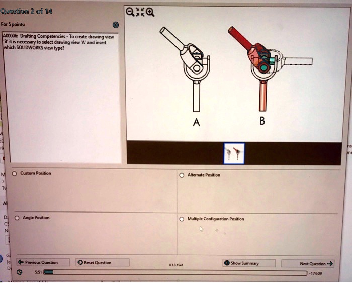 A00006: Drafting Competencies - To create drawing view 'B'...