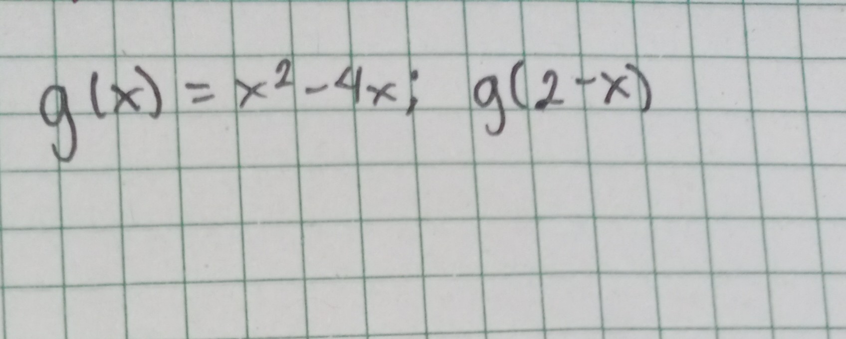 SOLVED G x x 2 4 X G 2 x 