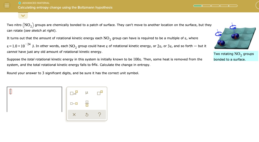 advanced material calculating entropy change using the boltzmann ...