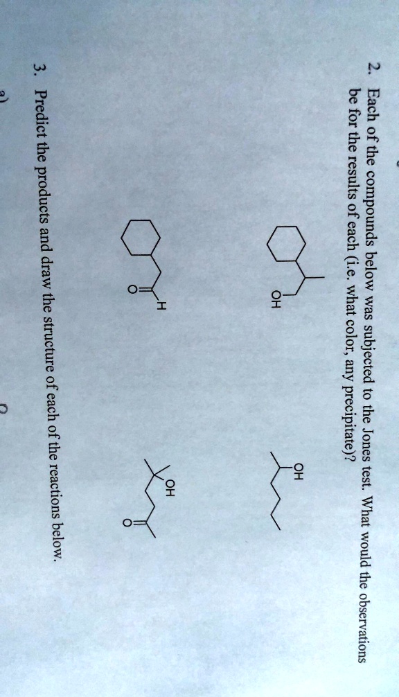 SOLVED: 2 3 be for Each 82 'the results of compounds 2 (i.e below 2 ...