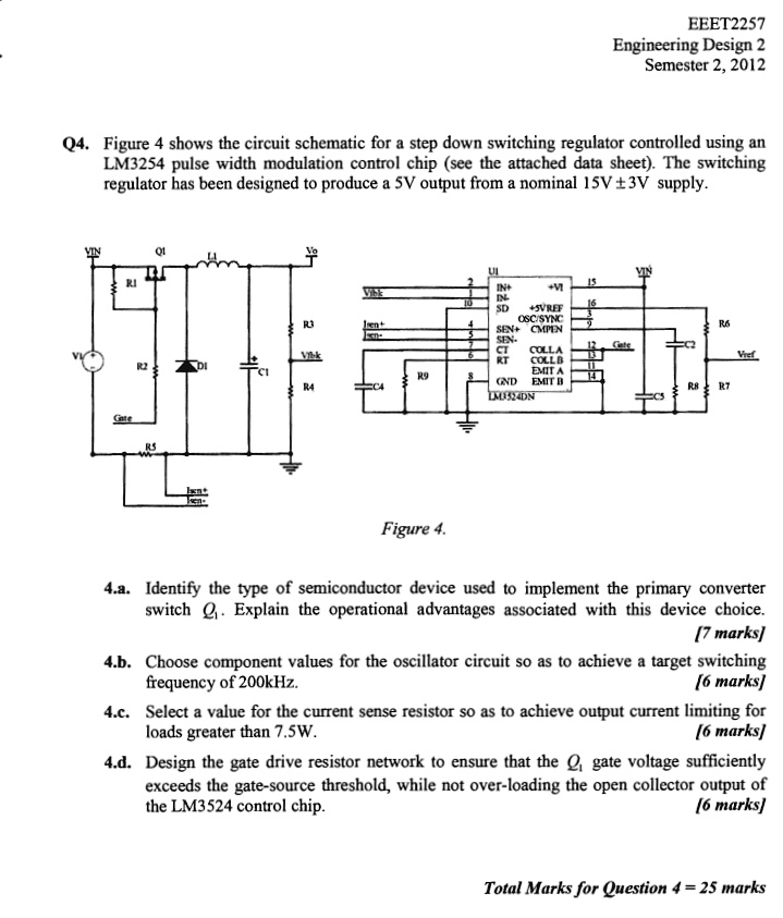 EEET2257 Engineering Design 2 Semester 2, 2012 Q4. Figure 4 shows the ...