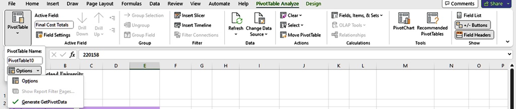 File Home Insert Draw Page Layout Formulas Data Review View Automate ...