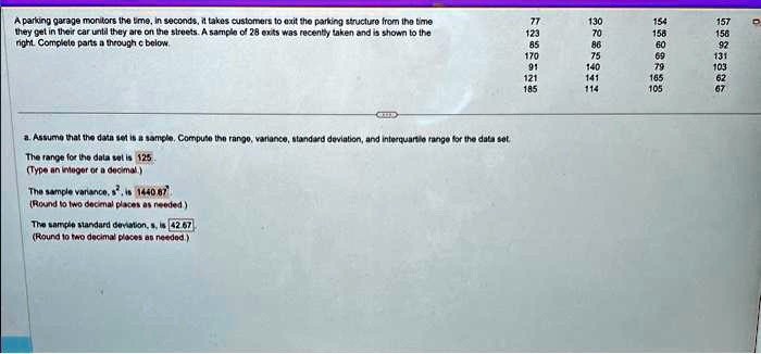 What Is The Interquartile Range Iqr Of The Data Set