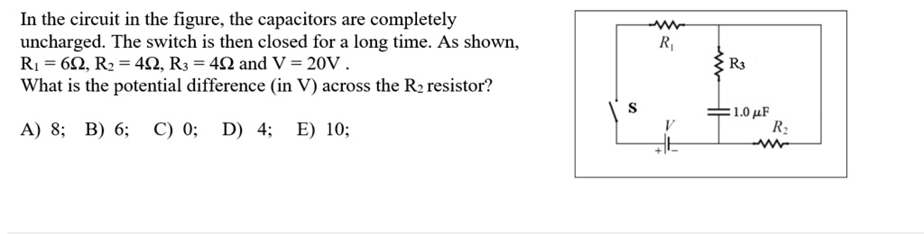 SOLVED: In the circuit in the figure, the capacitors are completely ...