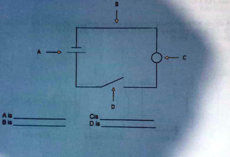 SOLVED: 'use the words from here (torch, battery, connecting wire ...
