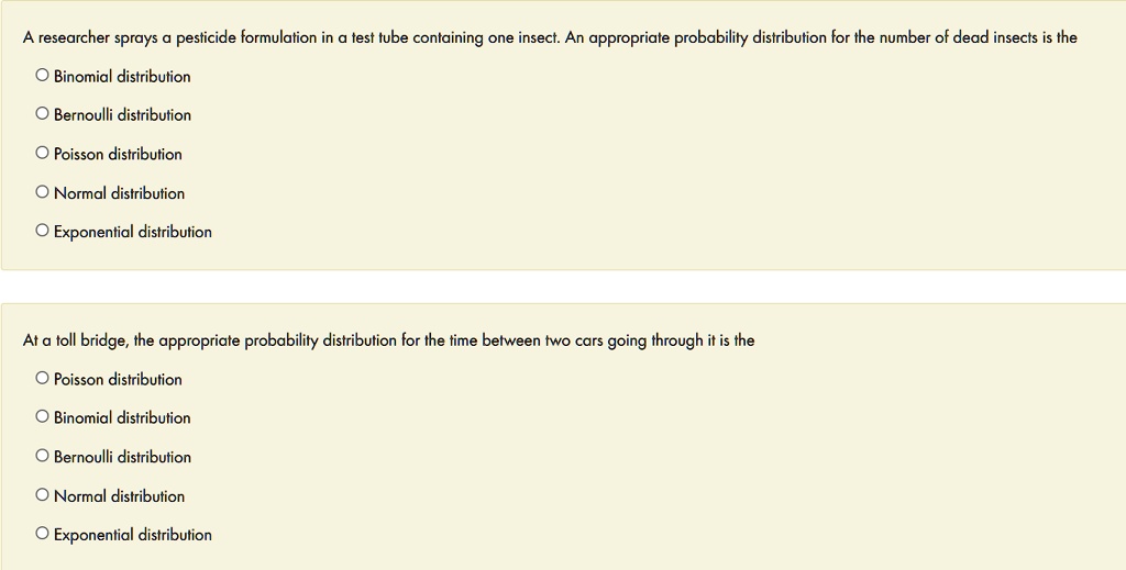 A researcher sprays a pesticide formulation in a test tube containing ...