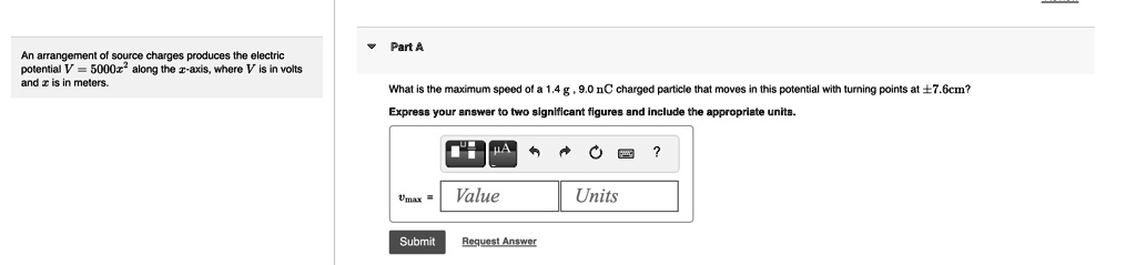 SOLVED: An arrangement of source charges produces the electric ...