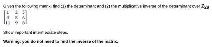 1 2 in gf2 8 find the multiplicative inverse of x 7x modulo x 8 x 6 x 5 ...