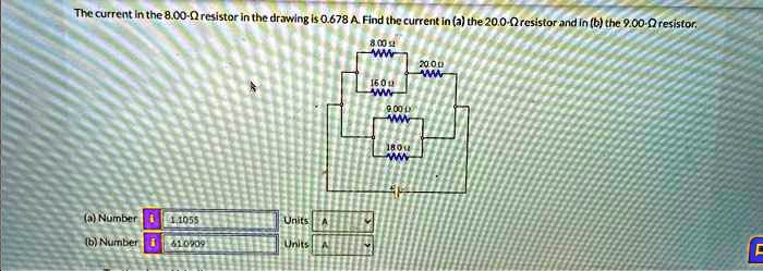 SOLVED: Texts: The current in the 8.00 Ω resistor in the drawing is 0. ...