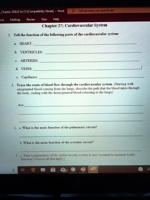 SOLVED: Text: Chapter 22, 29 3e (1) [Compatibility Model Word Mailings ...