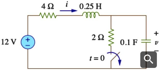 SOLVED: The circuit shown is a second-order circuit, but it is a ...