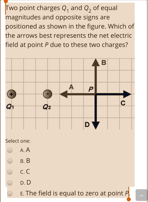 SOLVED: [Two point charges Q, and Qz of equal magnitudes and opposite signs are positioned as ...