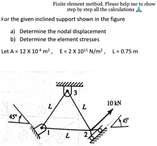 SOLVED: Finite element method.Please help me to show step by step all ...